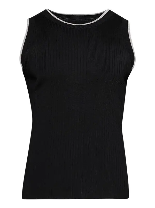 Amiri Ribbed Tank Top - Black