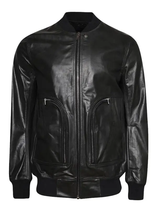 Rick Owens Bauhaus Flight Bomber Jacket - Black