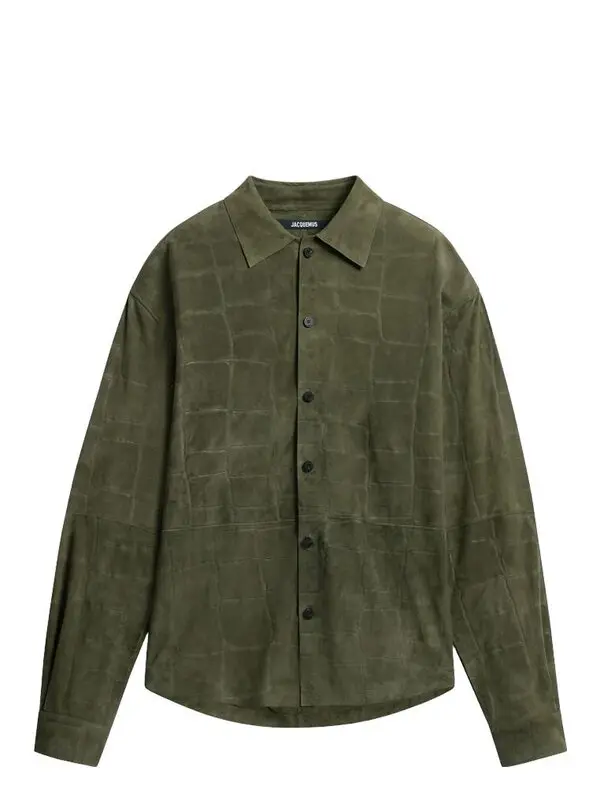 Jacquemus Croco Shirt - Khaki