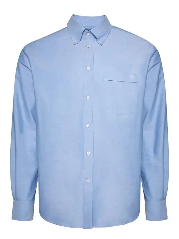 Valentino Garavani Long Sleeve Shirt - Celeste