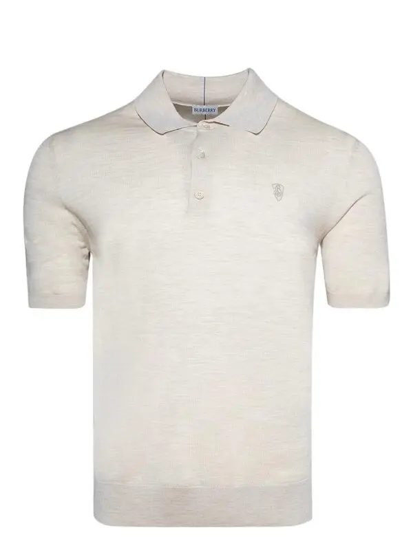 Burberry Wool Polo Shirt - Nutmeg