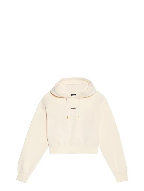 Jacquemus Gros Grain Hoodie - Light Beige