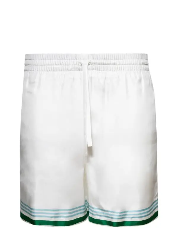 Casablanca Metaphysical Tennis Icon Shorts - White