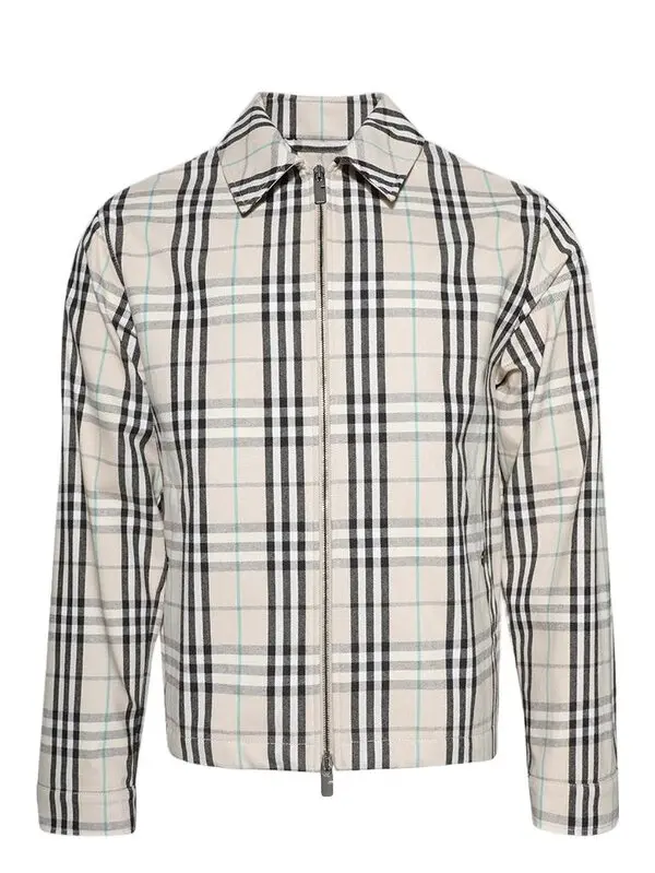Burberry Check Harrington Jacket - Husk