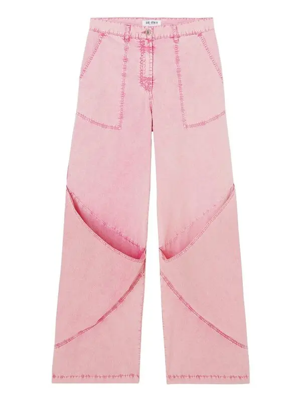Attico Wide Leg Jeans - Pink