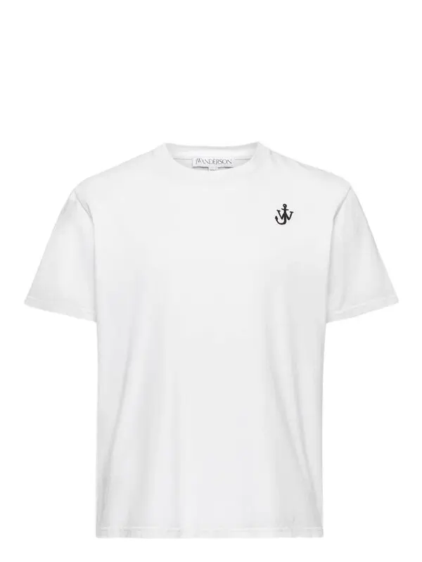JW Anderson Anchor Embroidery T-shirt - White