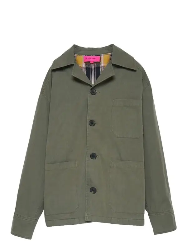 THE ELDER STATESMAN Workwear Chore Coat - New Olive