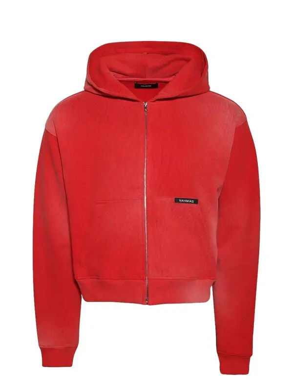 NAHMIAS Sunfade Boxy Zip-up Hoodie - Sundace Cherry