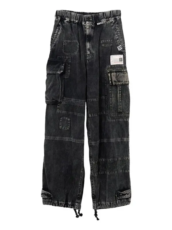 Mihara Yasuhiro Repair Cargo Trousers - Black