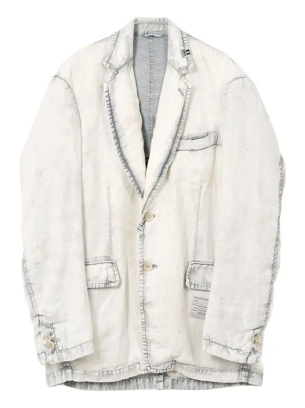 Mihara Yasuhiro Aged Linen Jacket - Grey