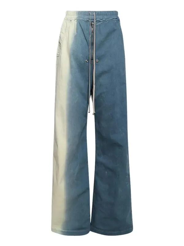 Rick Owens Geth Belas Denim Pants - Toothpaste Degrade