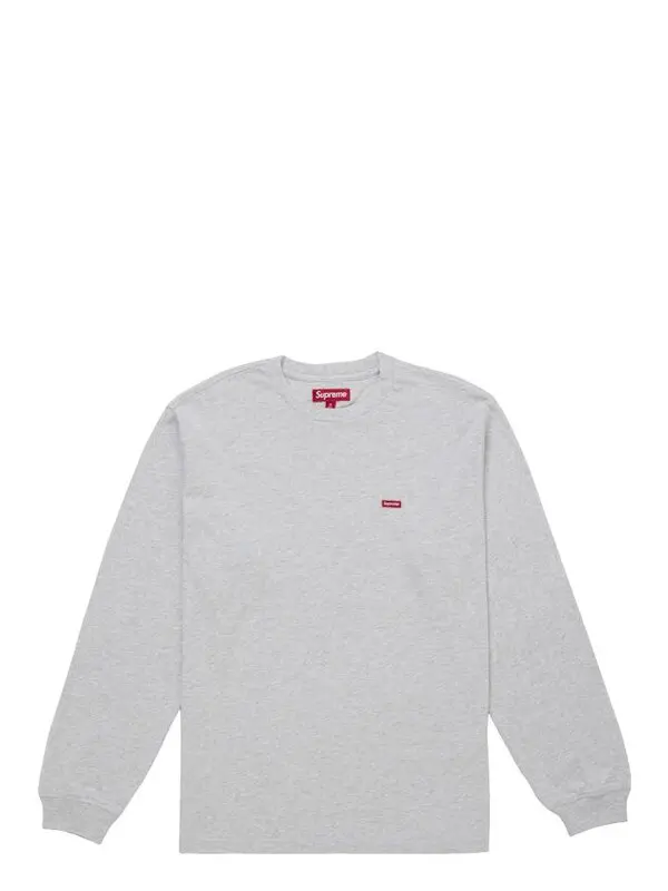 Supreme Small Box Long Sleeve Tee Shirt Heather Grey - Ash Grey