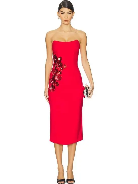 ELLIATT Yasmine Maxi Dress - Red