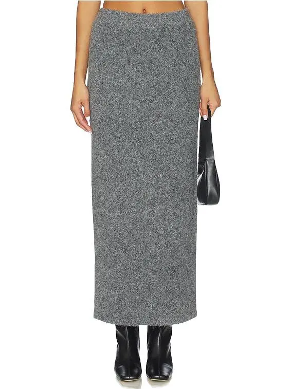 Line & Dot Sonora Sweater Skirt - Charcoal Grey