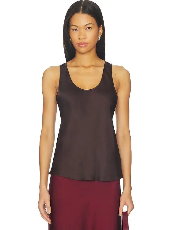 ANINE BING Lea Top - Deep Brown