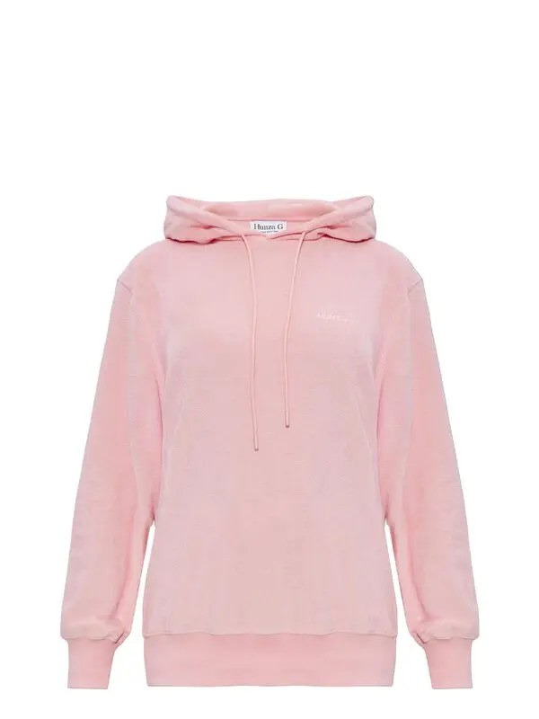 Hunza G Terry Cotton Sweatshirt - Pink