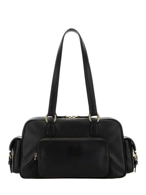 Miu Miu Leather Shoulder Bag - Black