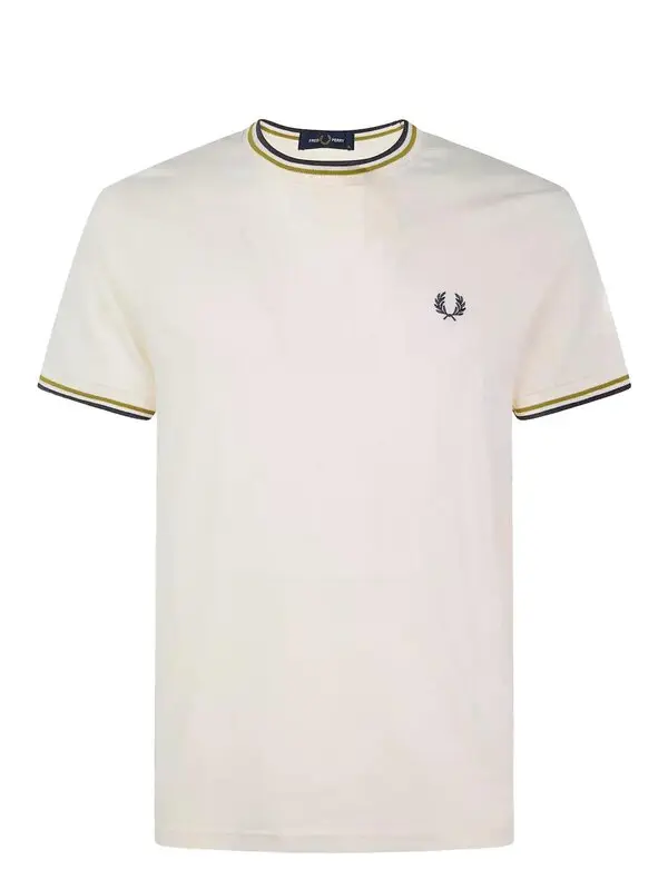 Fred Perry Cotton T-shirt - Neutrals