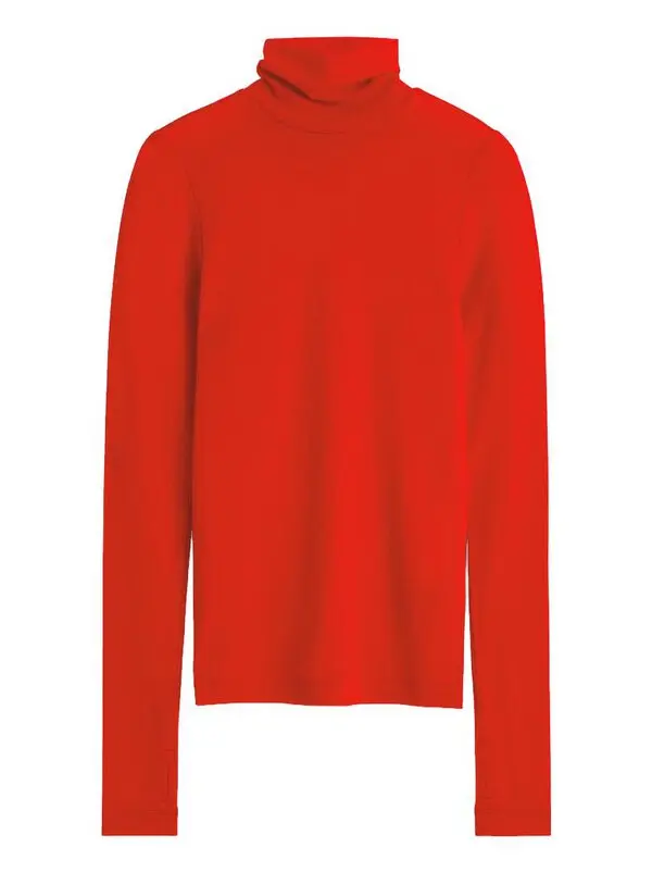 Cos Wool Turtleneck Top - Red