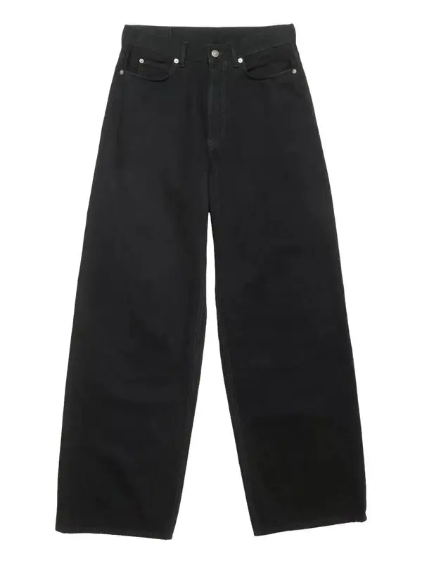 Acne Studios Logo-patch Jeans - Black