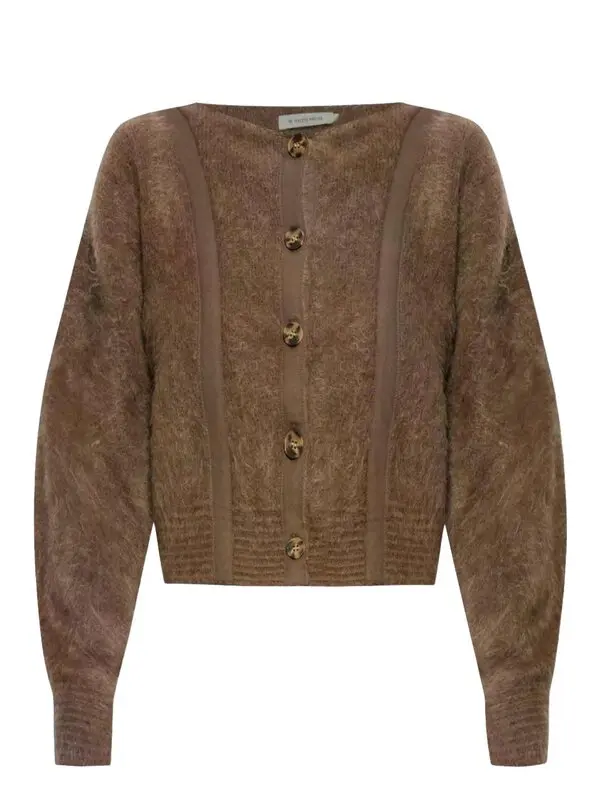 BY MALENE BIRGER Pernille Buttoned Panelled Cardigan - Brown