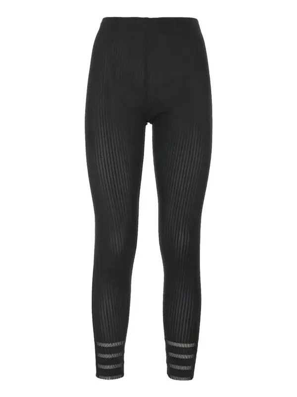 Issey Miyake Ribbed Leggings - Black