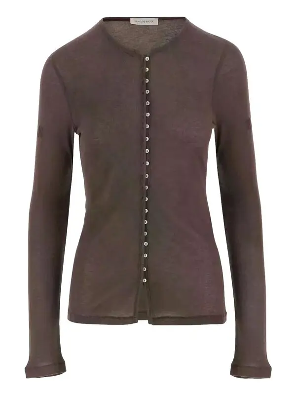 BY MALENE BIRGER Button Closure Blouse - Brown