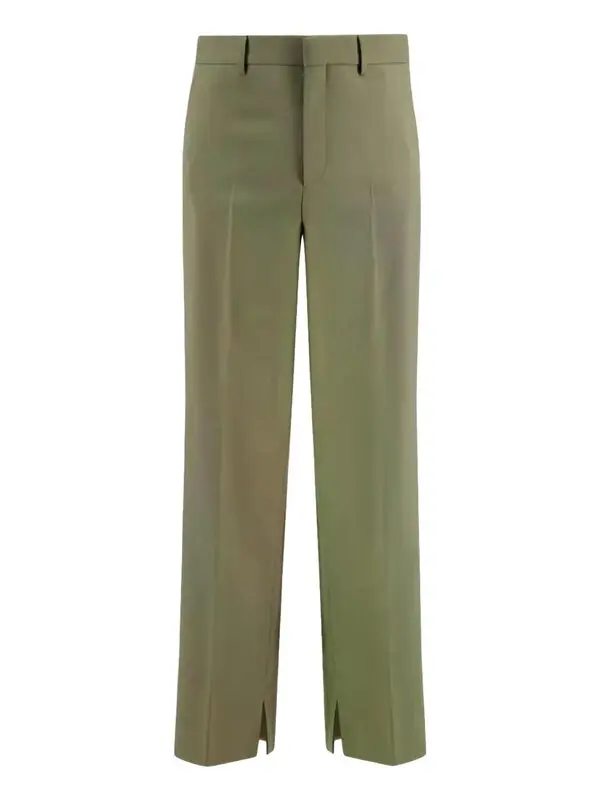 Gucci Gabardine Wool Trousers - Green