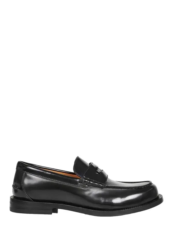 Gucci Logo-appliqué Loafers - Black