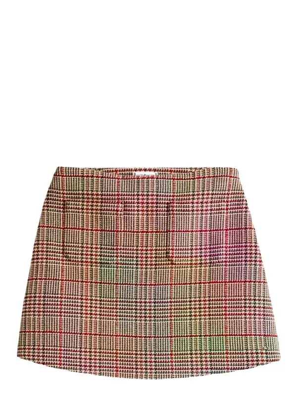 Tommy Hilfiger Checked Mini Skirt - Pink
