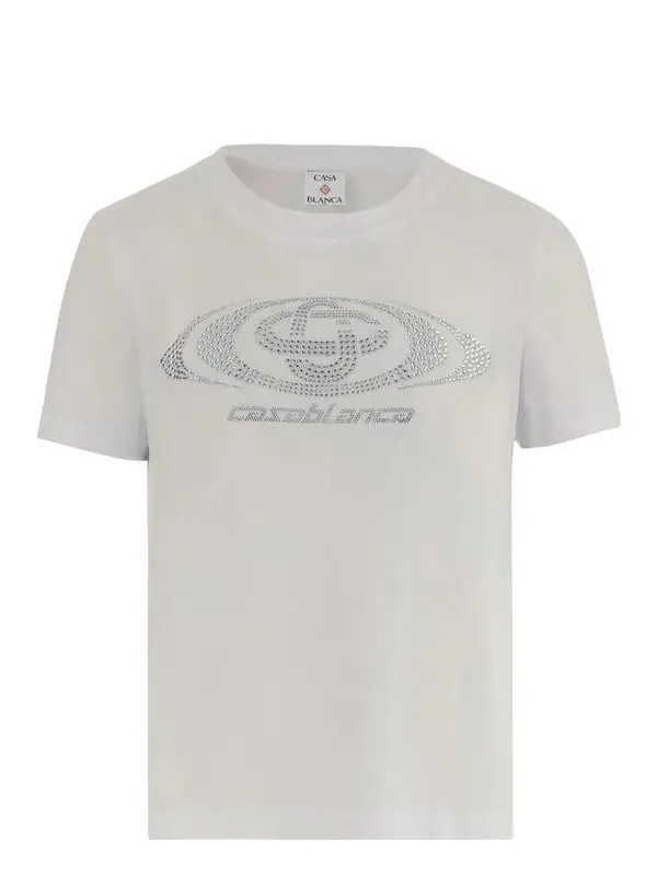 Casablanca Cotton T-shirt With Logo - White