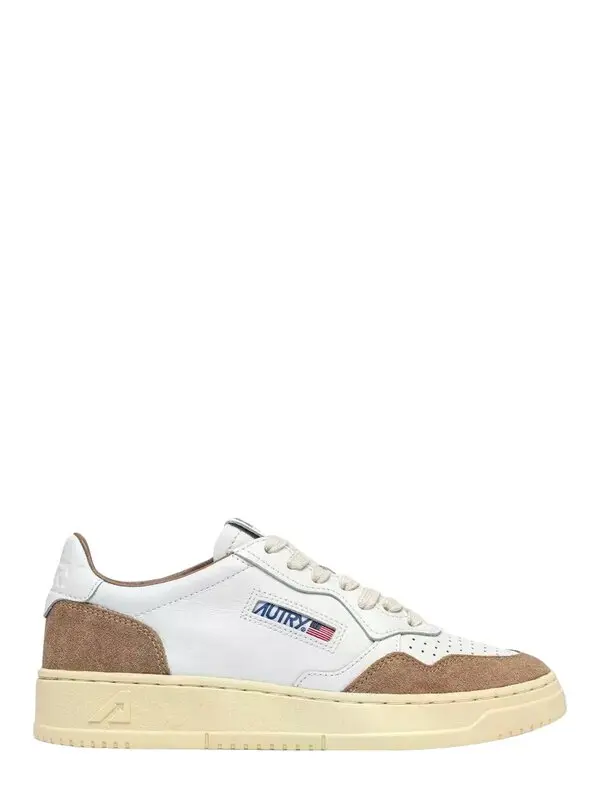 AUTRY Perforated Leather Trainers - White
