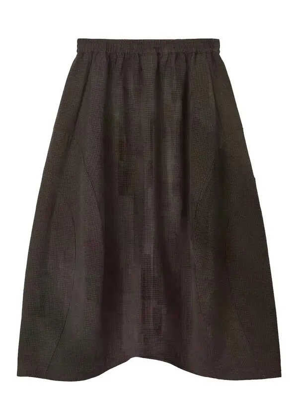 TOUT A COUP Elasticated-waistband A-line Skirt - Brown