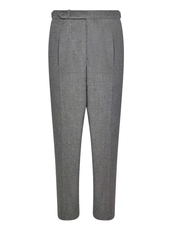 FRANZESE COLLECTION Pleated Trousers - Grey