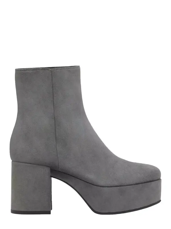 GIANVITO ROSSI Sally Platform Ankle Boots - Grey