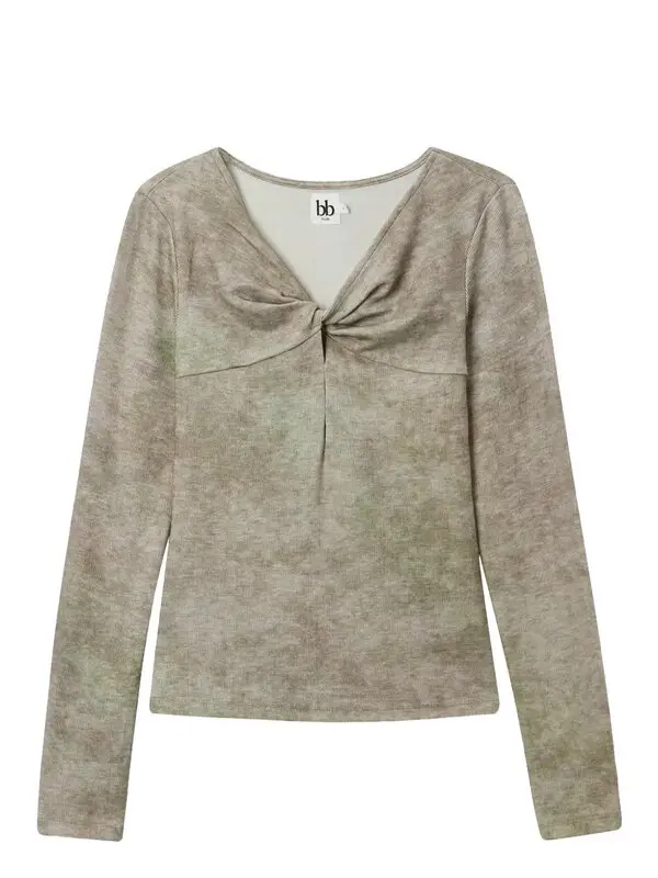 B+AB Knot-detail Long-sleeve Top - Neutrals