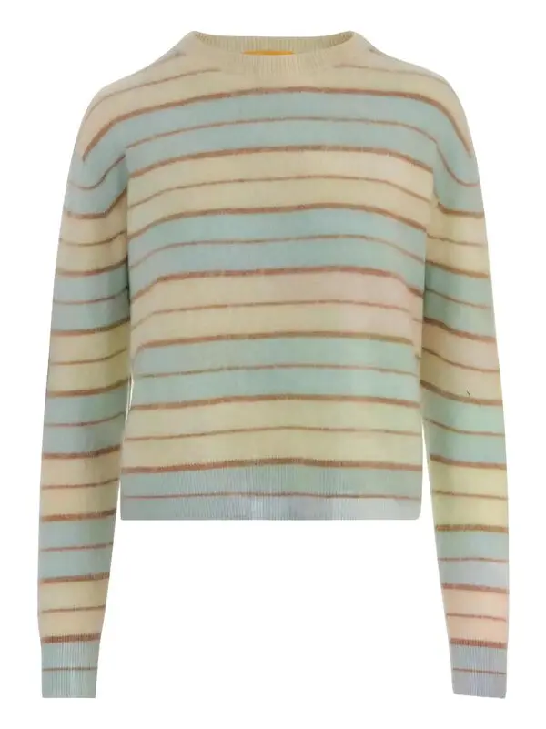 Guest In Residence Striped Crew-neck Sweater - Neutrals