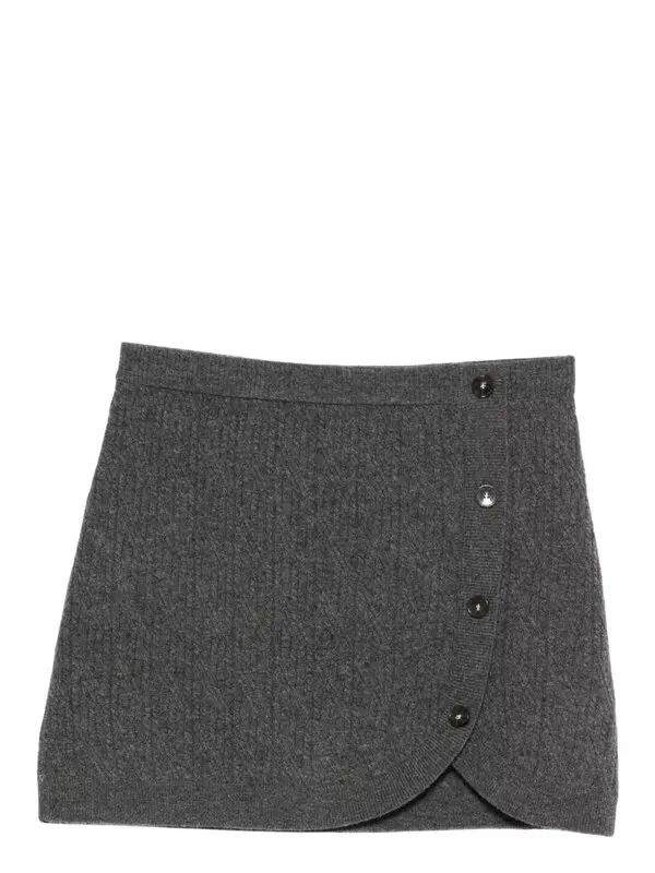 THE GARMENT Como Cable-knit Mini Skirt - Grey