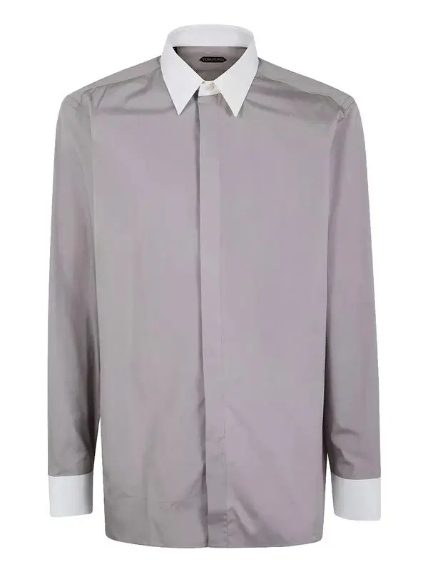TOM FORD Cotton Shirt - Grey