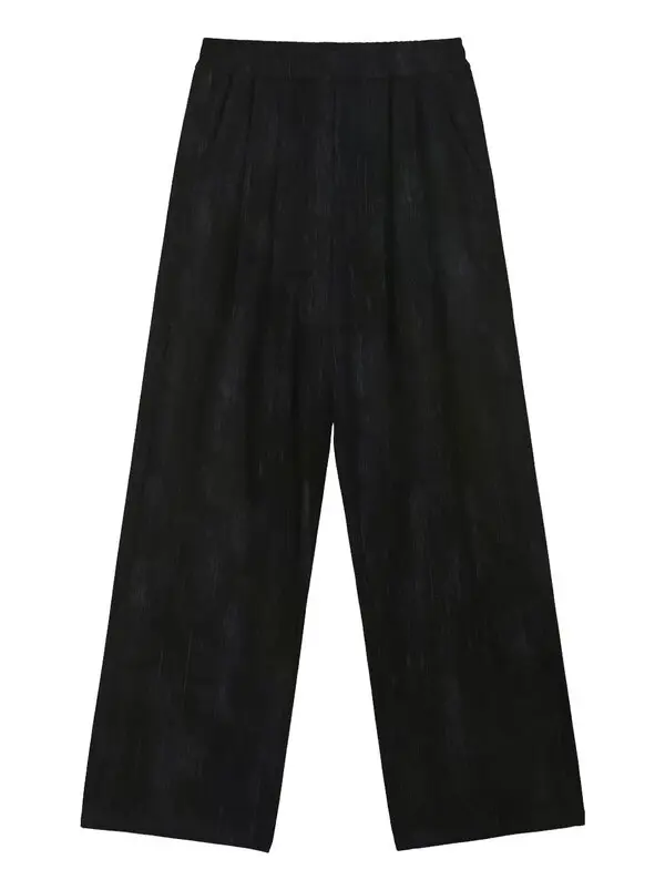 B+AB Elasticated-waistband Trousers - Black