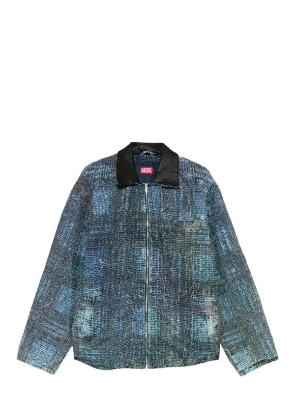 Diesel Plaid Jacket - Blue