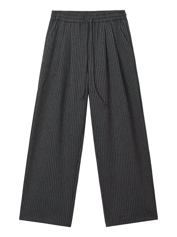 B+AB Striped Trousers - Grey