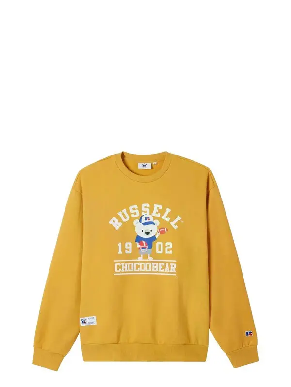 CHOCOOLATE Graphic-print Crew-neck Sweatshirt - Yellow