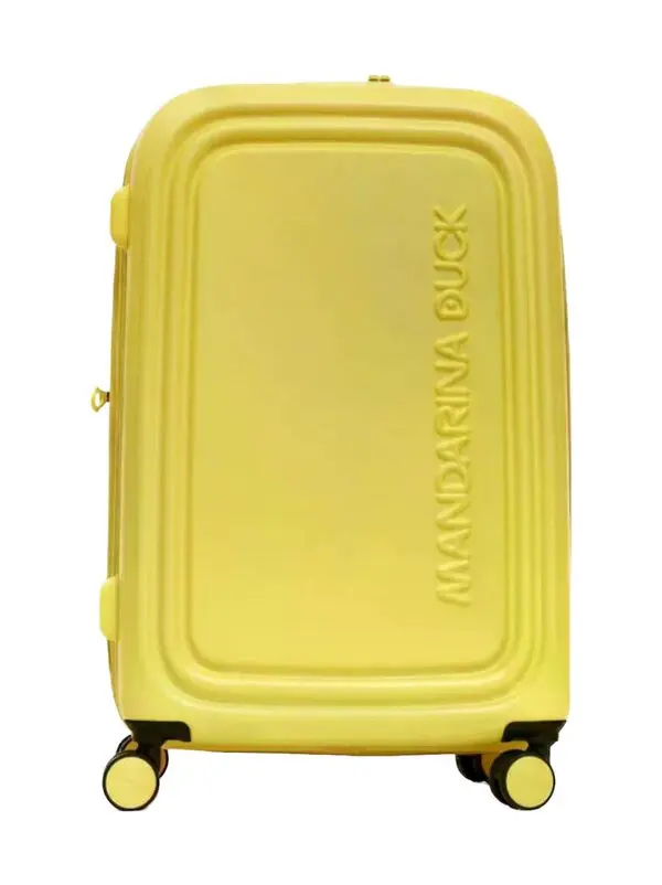 MANDARINA DUCK Embossed Logo Suitcase - Yellow