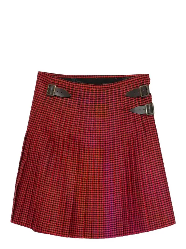 VIVIENNE WESTWOOD Buckled Plaid Kilt - Red