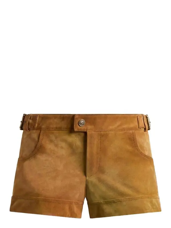 Etro Suede Shorts - Brown