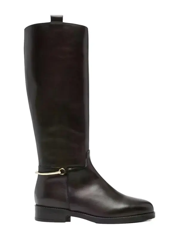 PAOLA PARISI 30mm Zip-up Boots - Brown