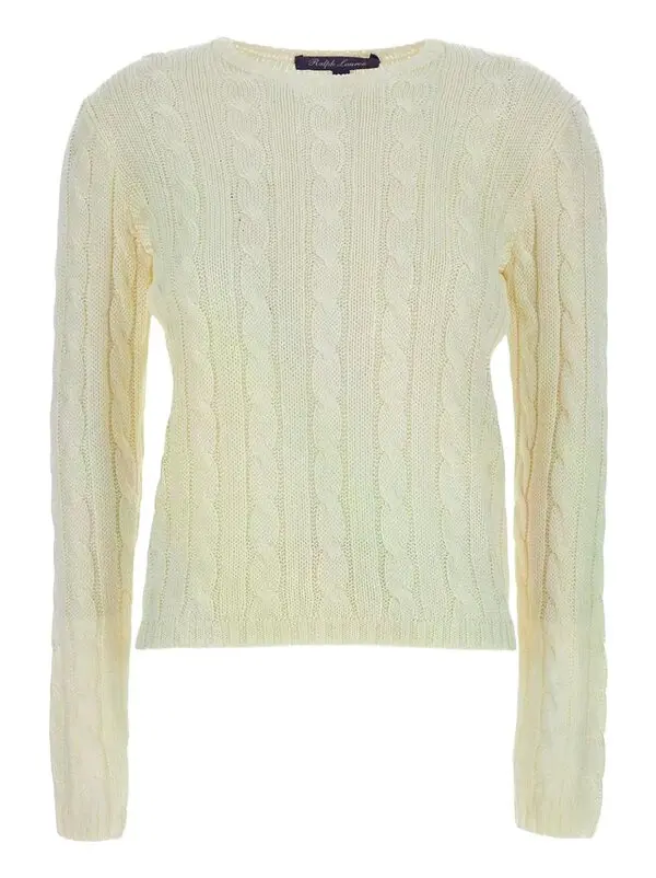 Ralph Lauren Cable-knit Crewneck Sweater - Neutrals