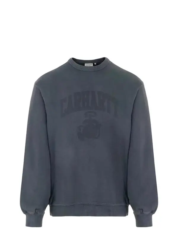 Carhartt Work In Progress Logo-print Crew-neck Sweatshirt - Blue
