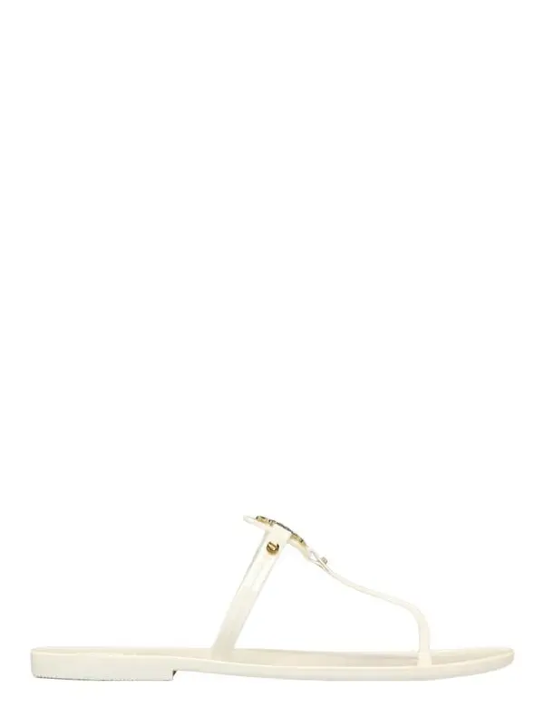 Tory Burch Mini Miller Flat Thong - Ivory Gold